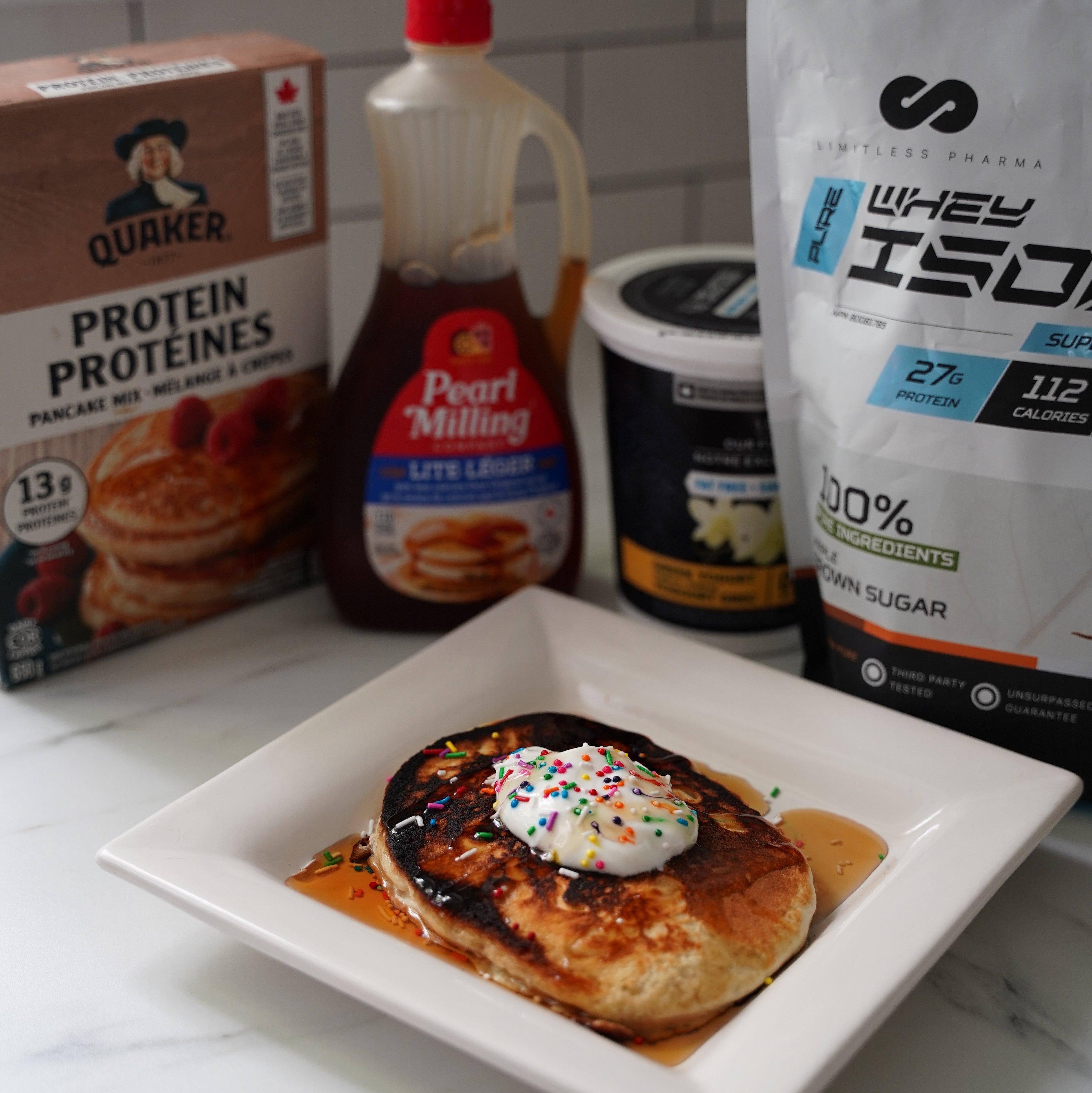 4-Ingredient Giant Protein Pancake – limitlesspharma.com